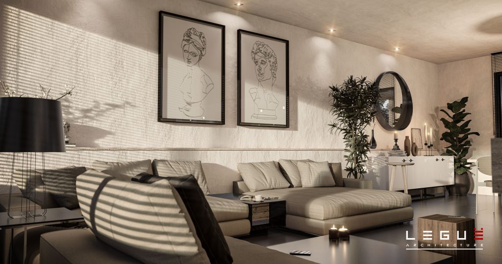 Plan de maison Ë_104B - Leguë Architecture