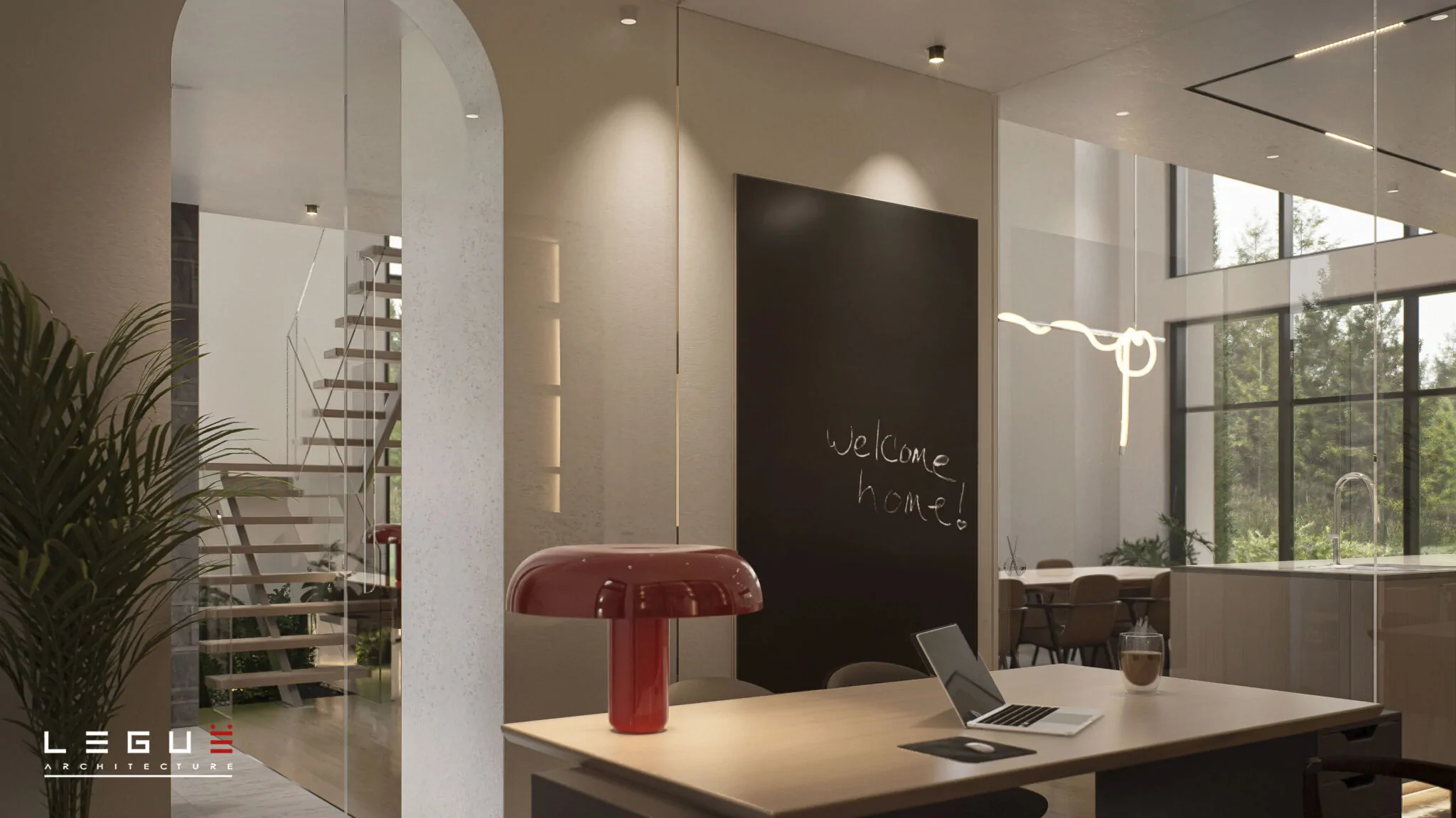 Plan de maison Ë_253 - Leguë Architecture