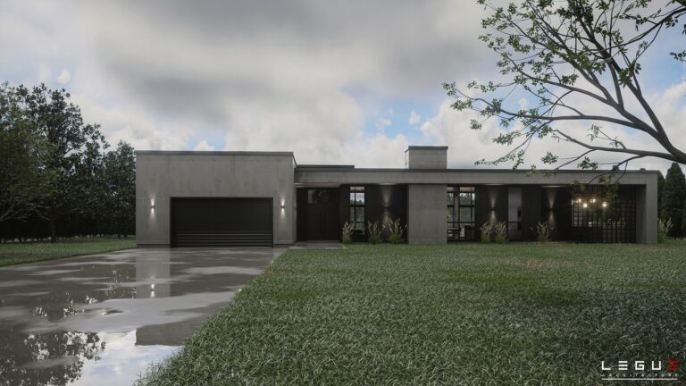 Plan de maison Ë_251A - Leguë Architecture