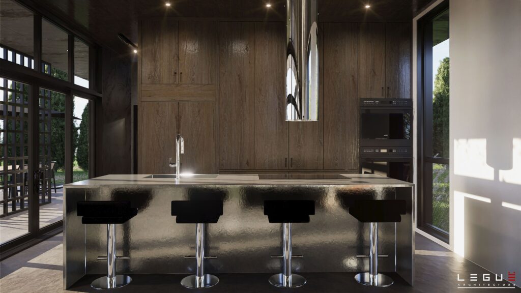 Plan de maison Ë_251A - Leguë Architecture