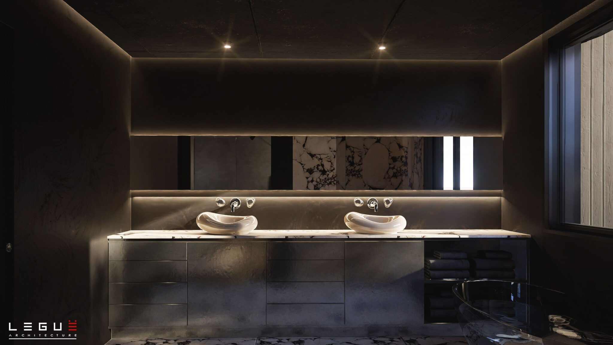 Plan de maison Ë_251A - Leguë Architecture